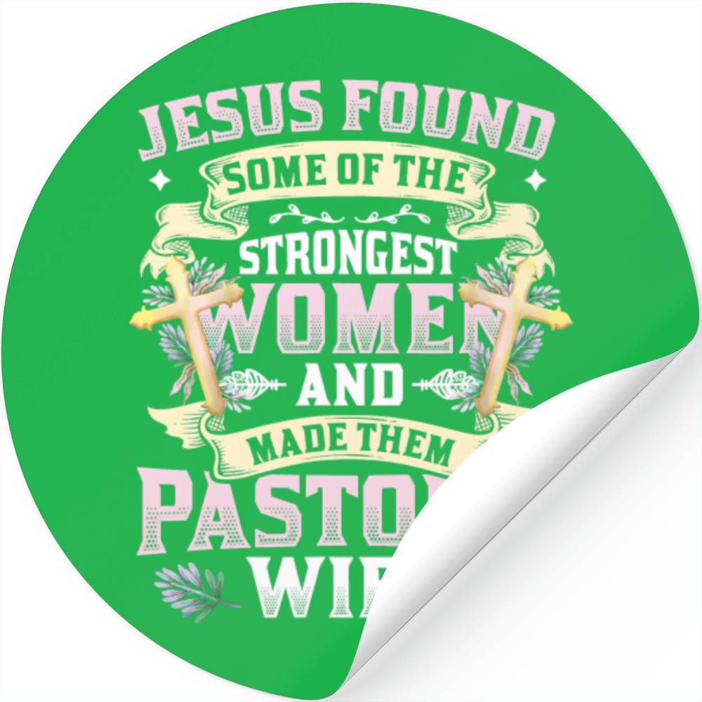 Jesus Christ Christian Pastor Wife Appreciation Ch Stickers Designed ...