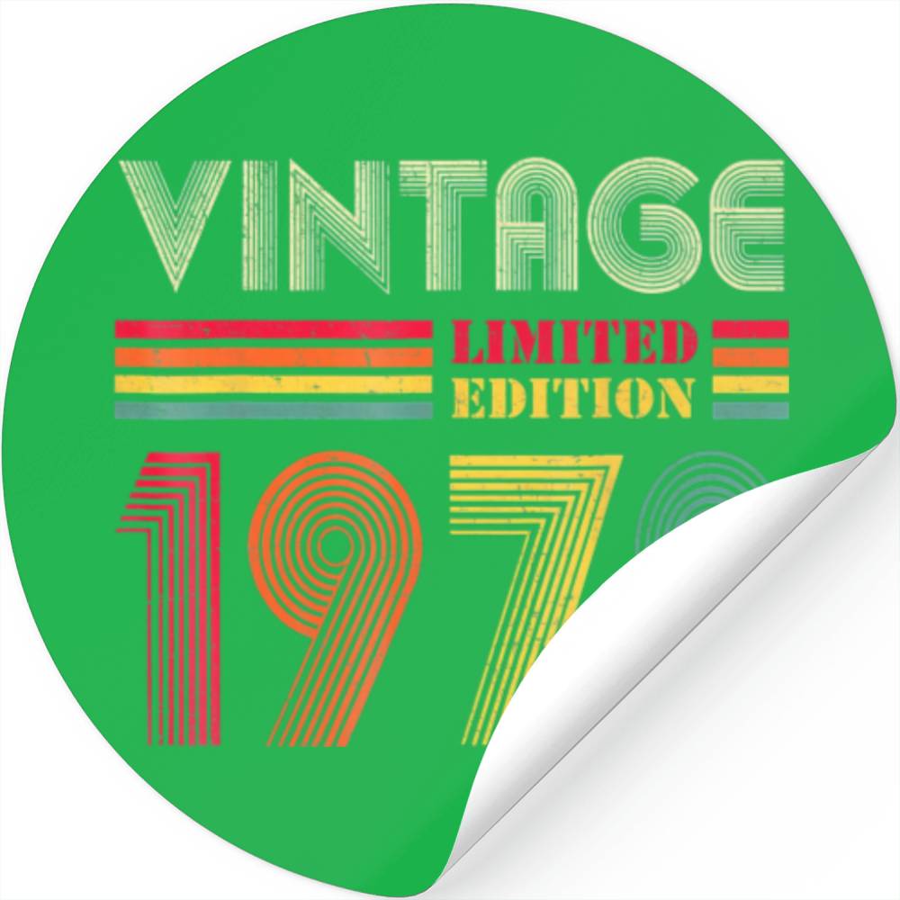 50 Year Old Vintage 1972 Limited Edition 50Th Birt Stickers Designed ...