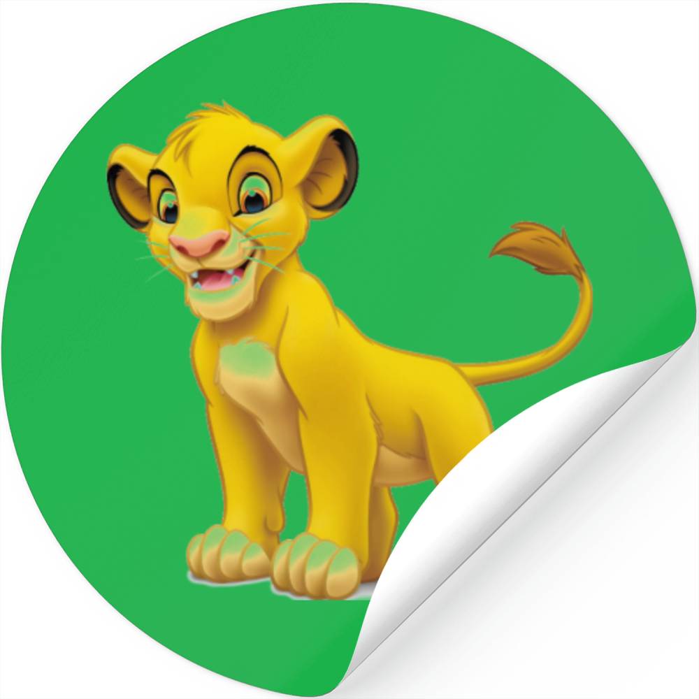 Lion King Simba Cub Standing Disney Stickers Designed & Sold By ...