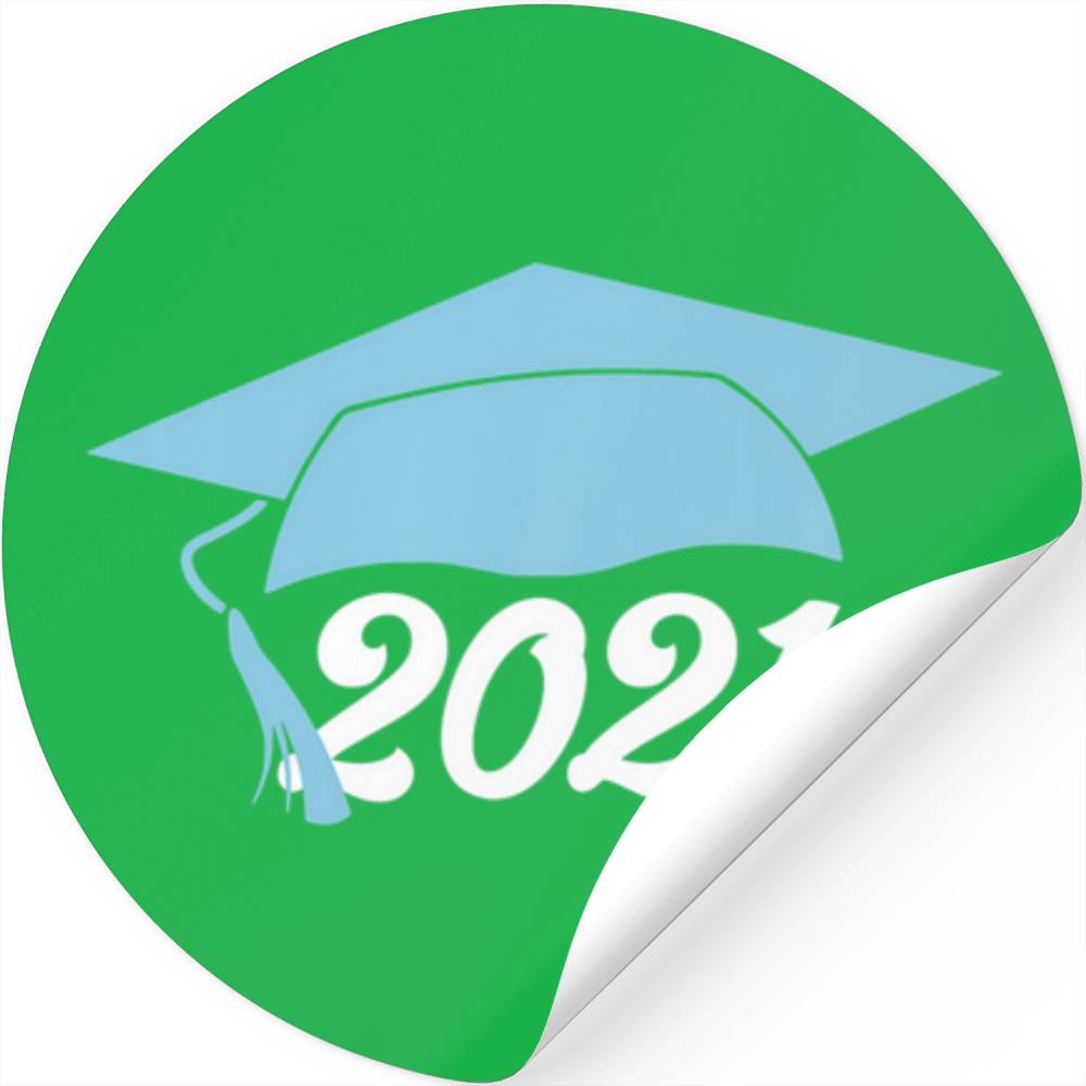 Class Of 2021 Light Blue Regalia Graduation Stickers Designed & Sold By ...