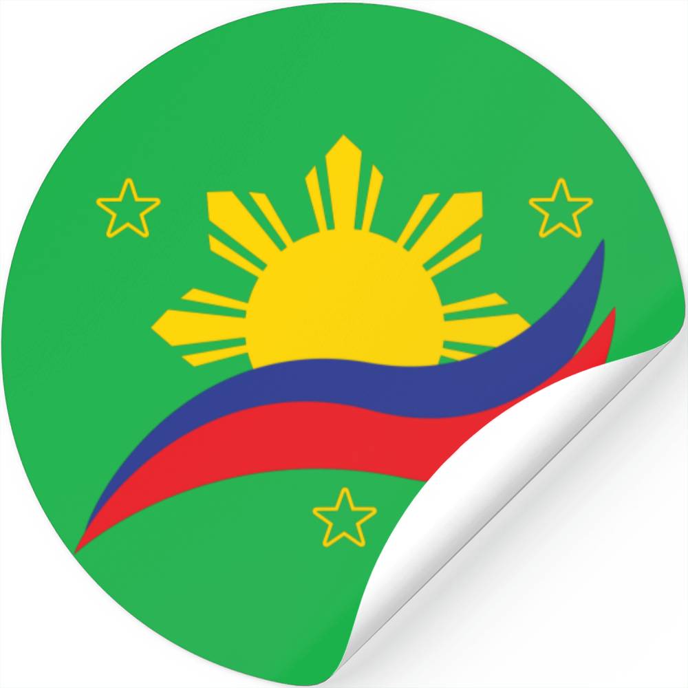Philippines Filipino Pinoy Flag Stickers Designed & Sold By Isabella Gomes