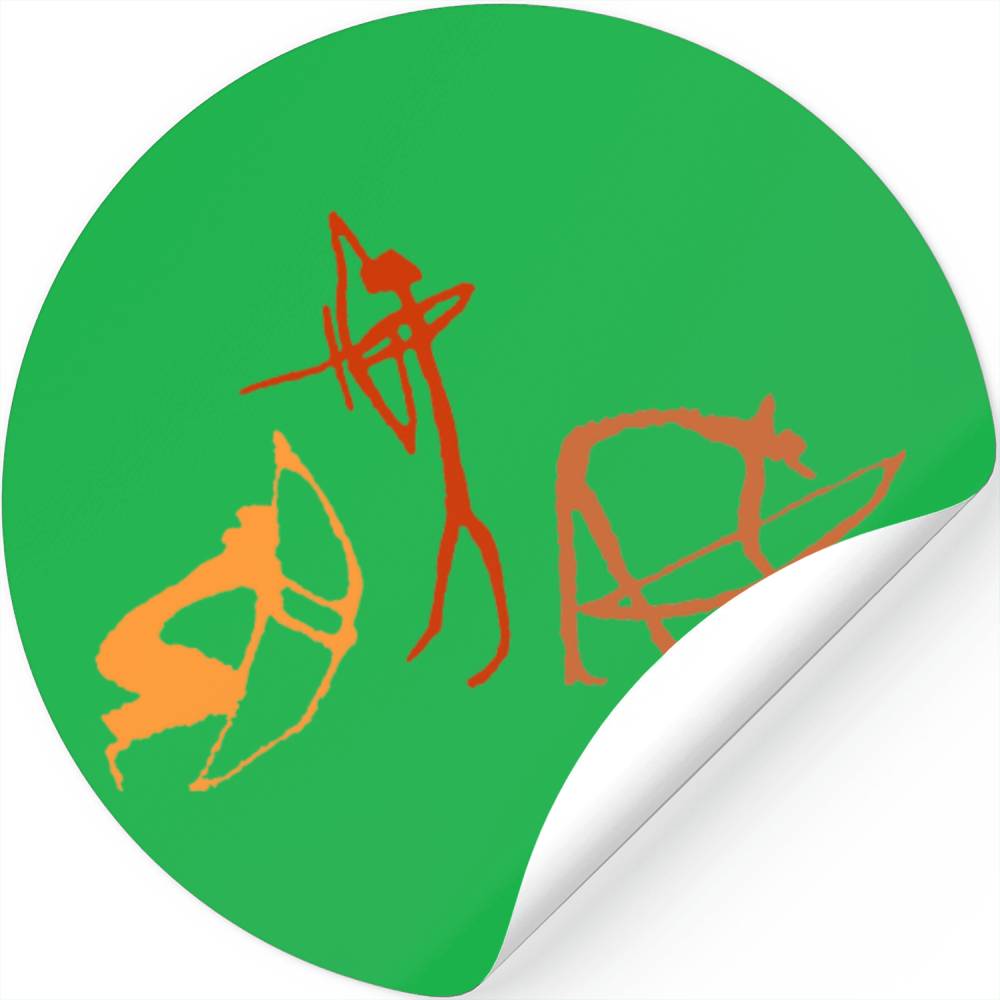 Prehistoric Archers Stickers Designed & Sold By Manyara