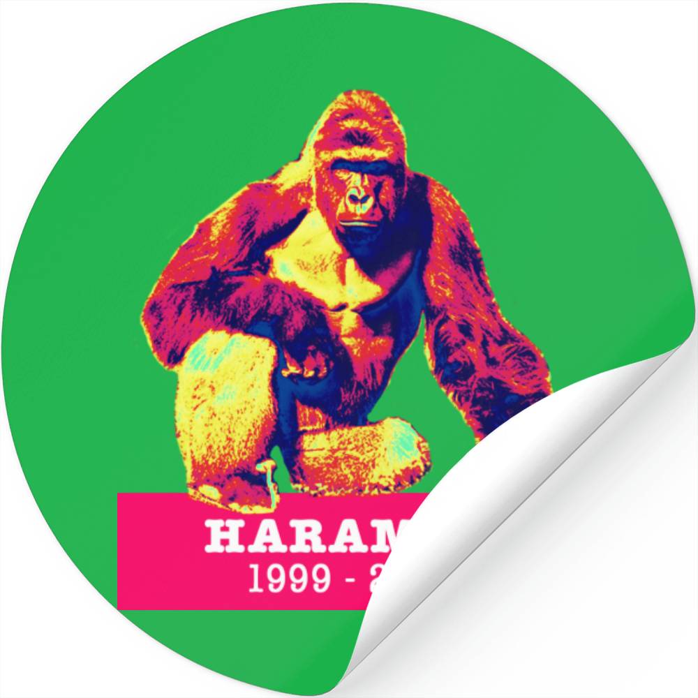 Harambe Stickers Designed & Sold By Donna Paszko