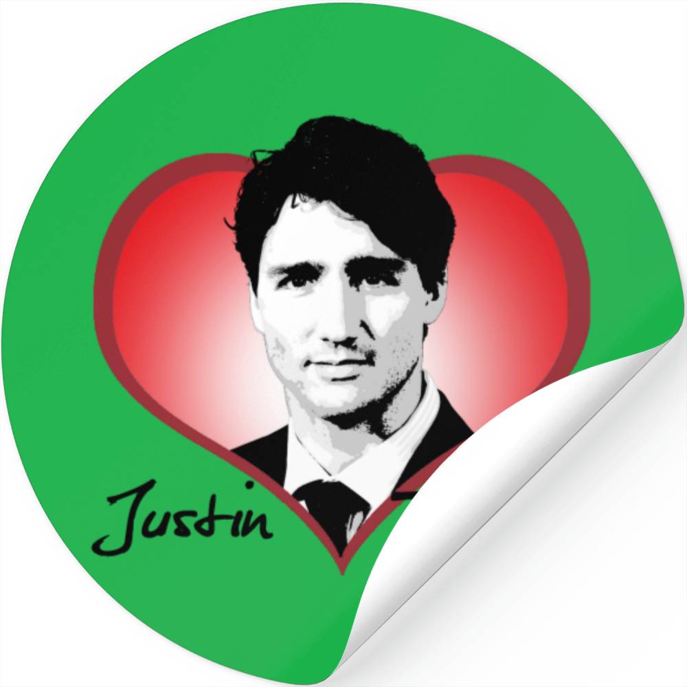 Justin Trudeau Signature Heart -.png Stickers Designed & Sold By Bruno ...