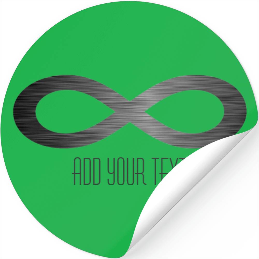 Infinity Symbol On Faux Metal Texture By STaylor Stickers Designed ...
