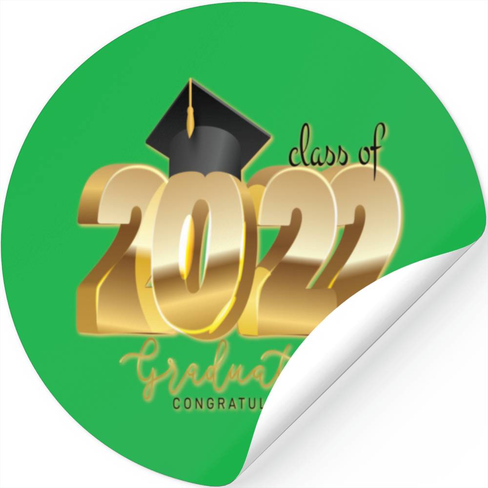 Class Of 2022 Graduation College High School Stickers Designed & Sold ...