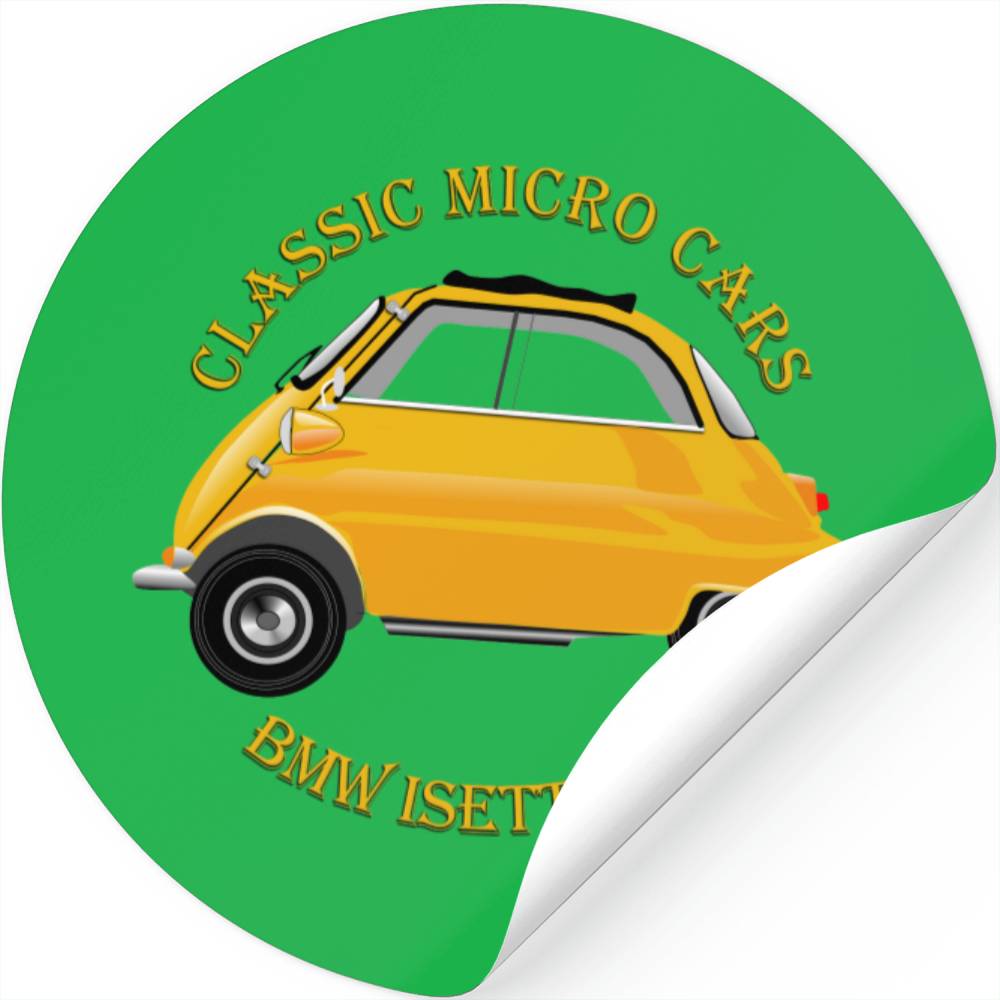 Classic Micro Car T BMW Isetta Stickers Designed & Sold By Eric Chu