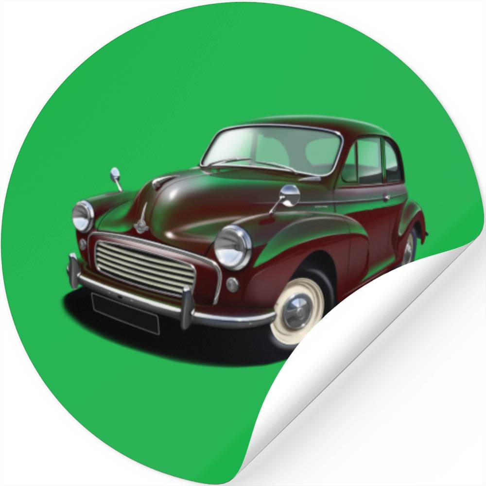 Morris Minor Stickers Designed & Sold By Ian Alexander