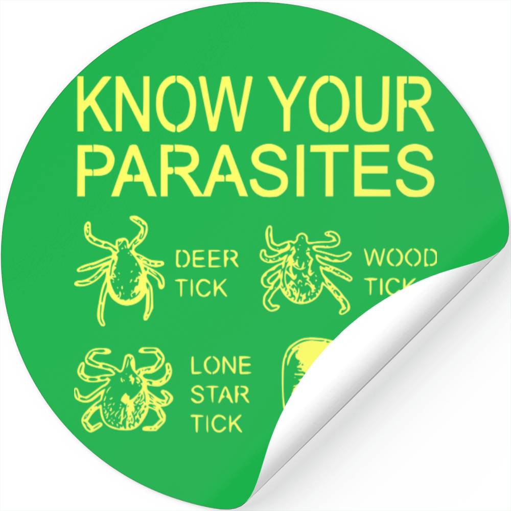 Know Your Parasites Biden Luna Tick # Stickers Designed & Sold By ...