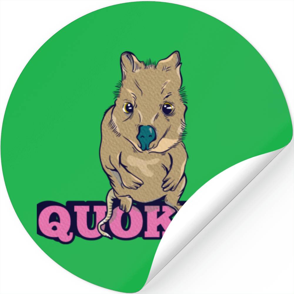 Cute Quokka Stickers Designed & Sold By Gary White