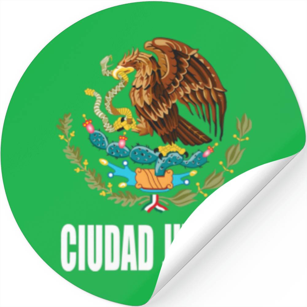 Ciudad Juarez Chihuahua Mexico Mexican Eagle Escud Stickers Designed ...