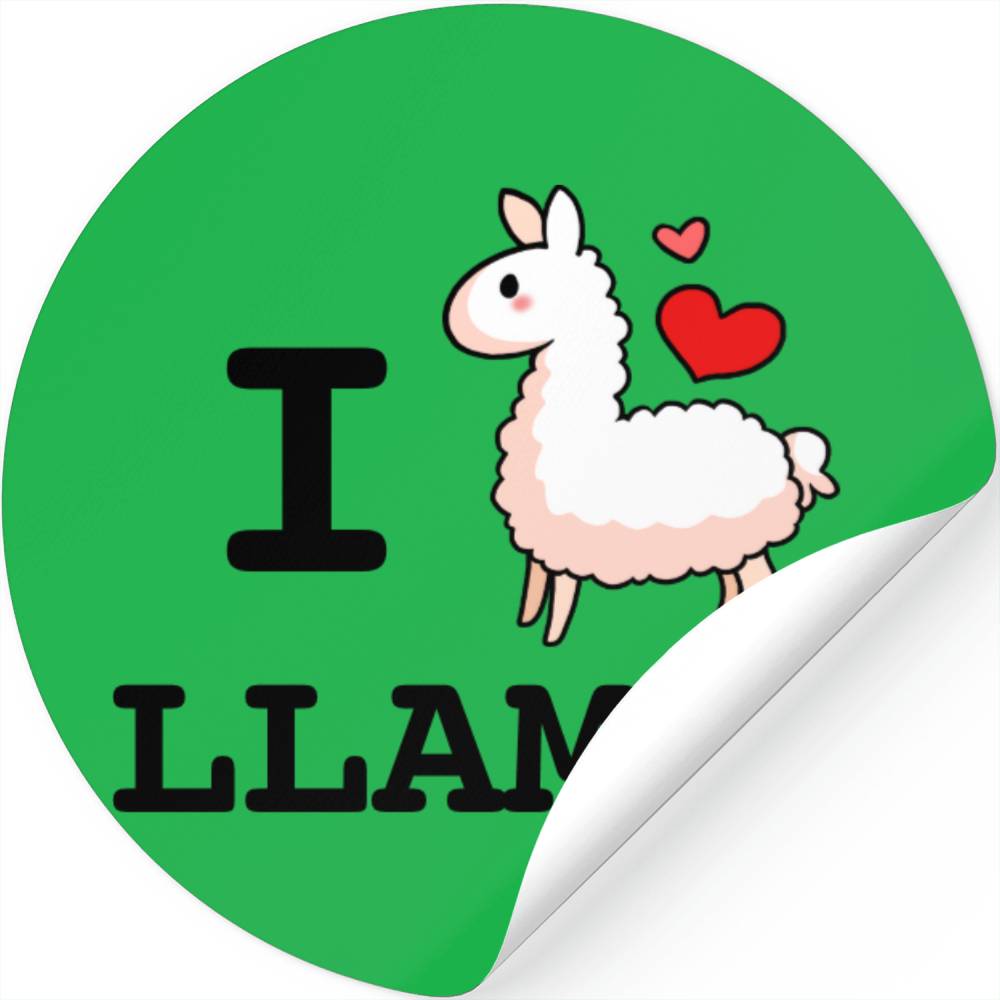 I Llama Llamas Stickers Designed & Sold By Boell Oyino
