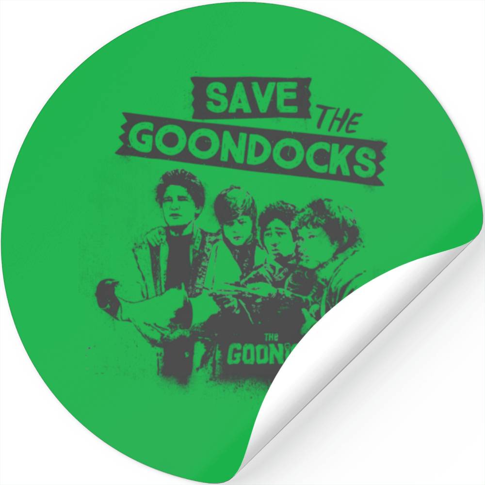 The Goonies "Save The Goon Docks" Stickers Designed & Sold By Brian Walsh