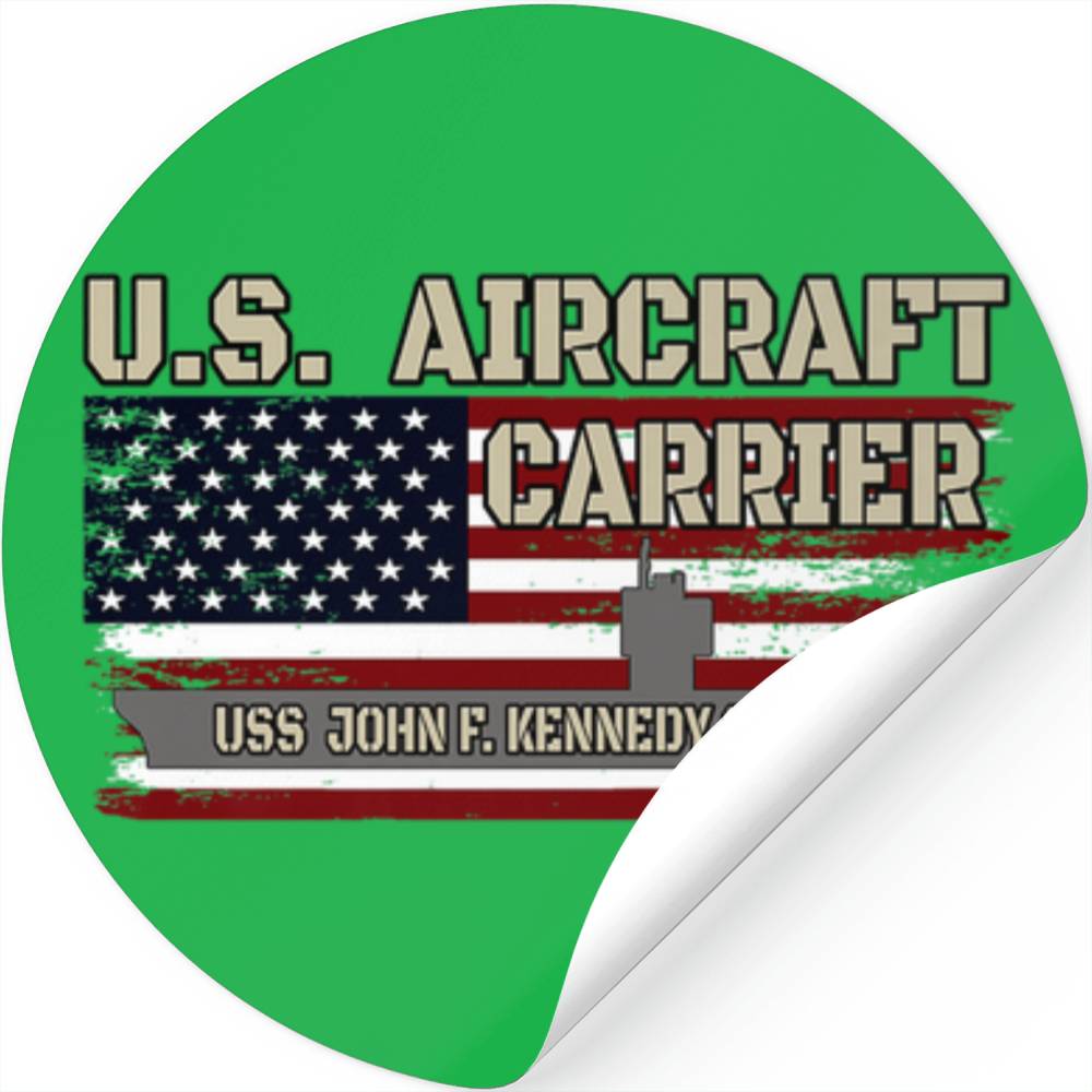 USS John F. Kennedy CVA-67 Aircraft Carrier Vetera Stickers Designed ...