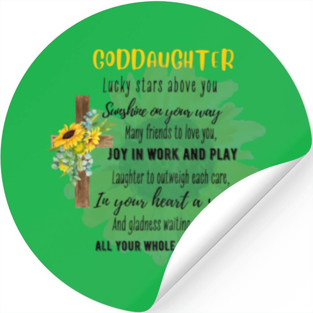 Irish Blessing Stickernage Goddaughter Confirmation Co Stickers ...