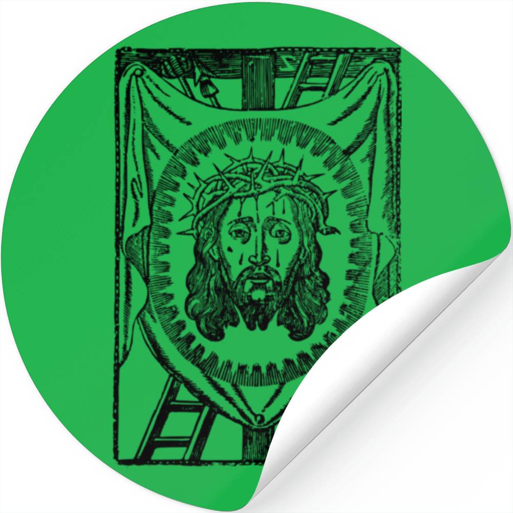 Veil Of St Veronica (sudrarium), 19th Century Stickers Designed & Sold ...