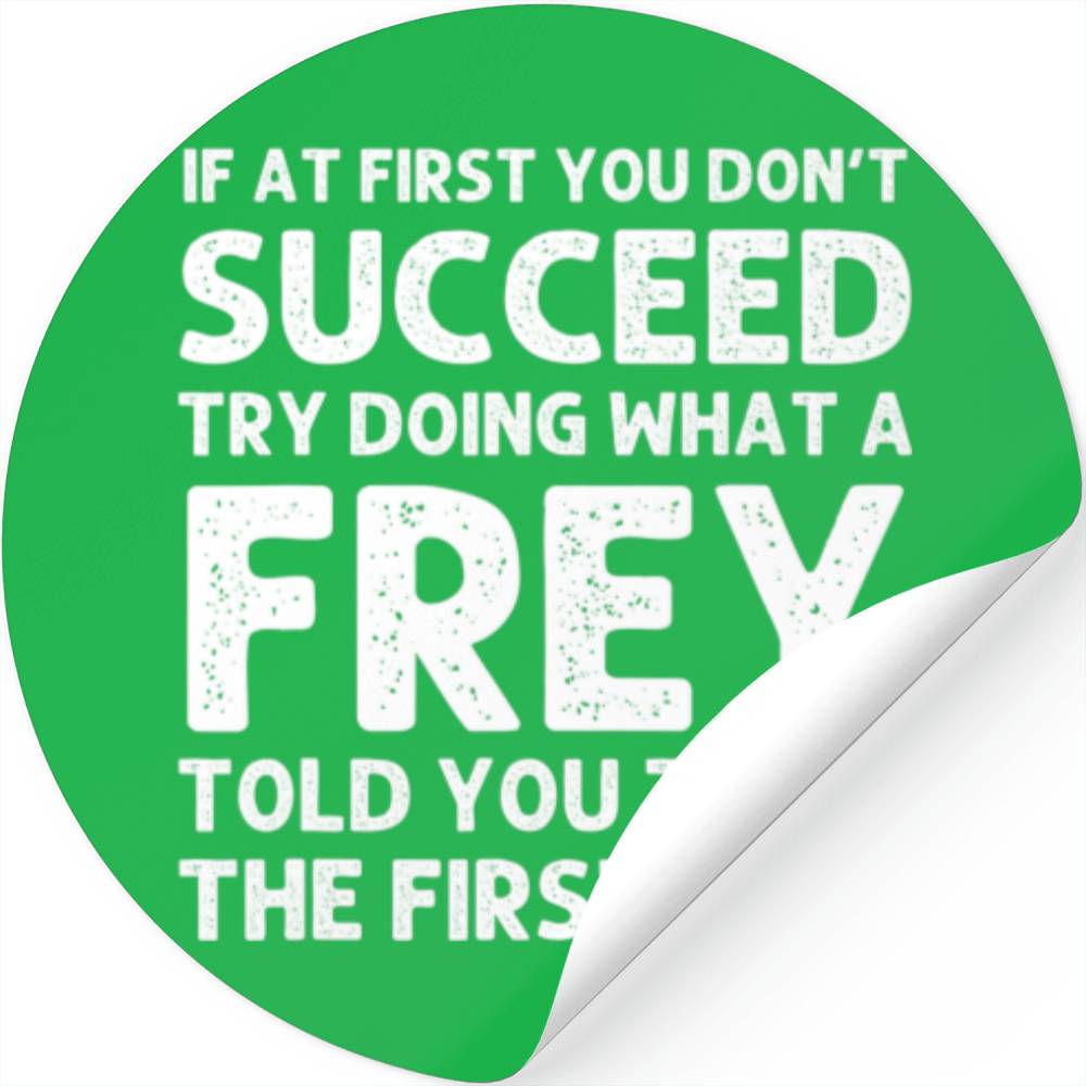 FREY Funny Surname Family Tree Birthday Reunion Id Stickers Designed ...