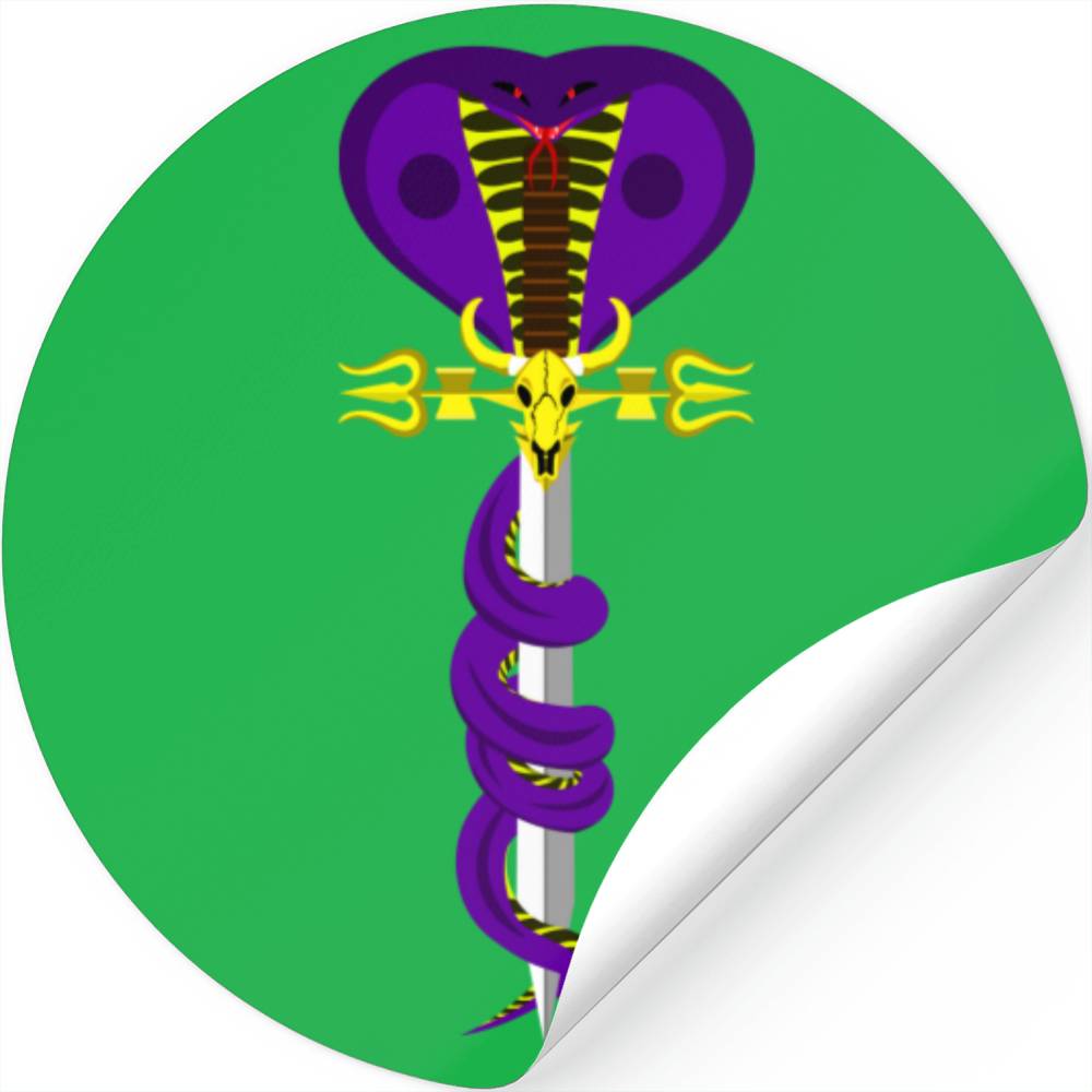 Lord Shivas Trishul Sword And Snake Stickers Designed & Sold By ...