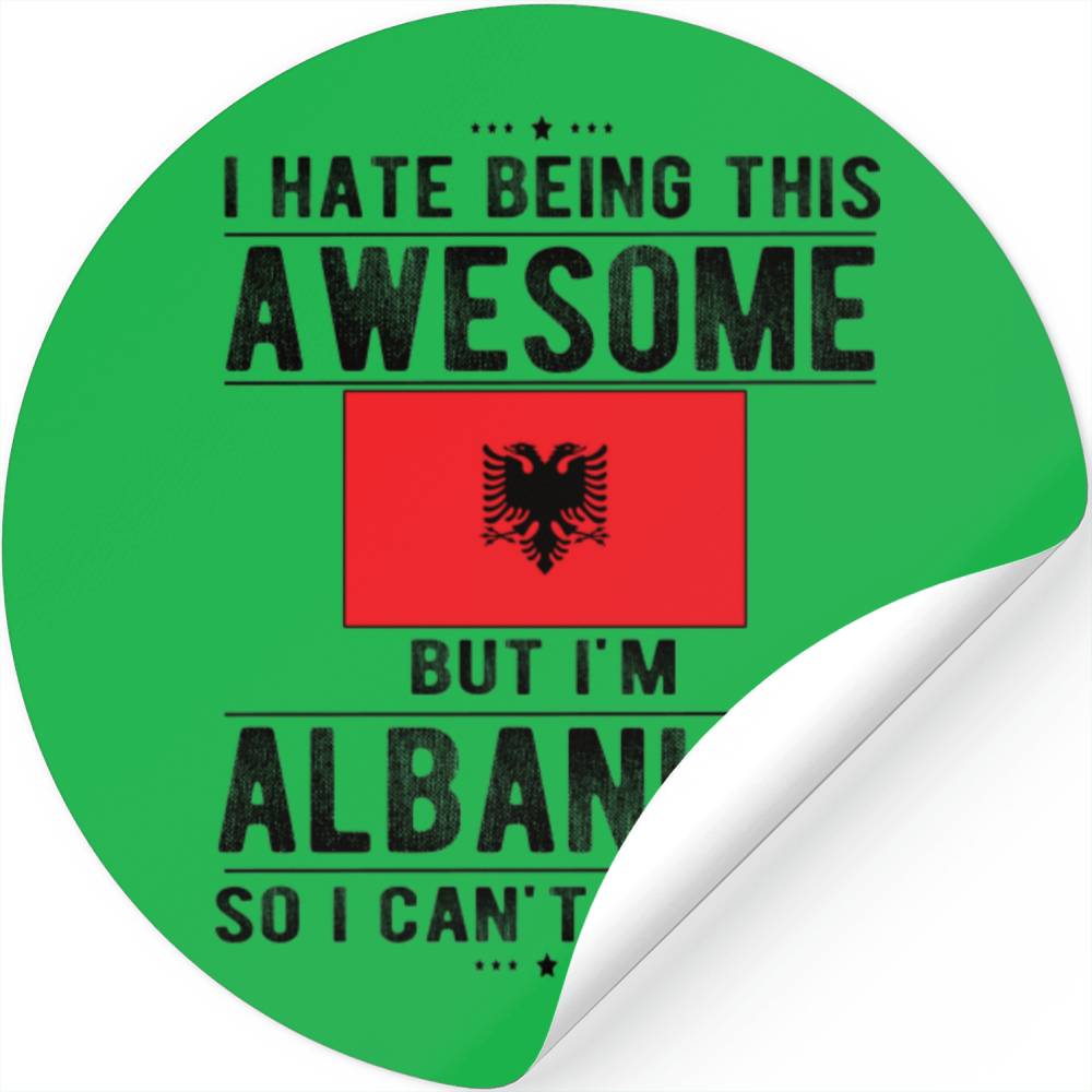 Albanian Flag Albania Heritage Albanian Roots Stickers Designed & Sold ...