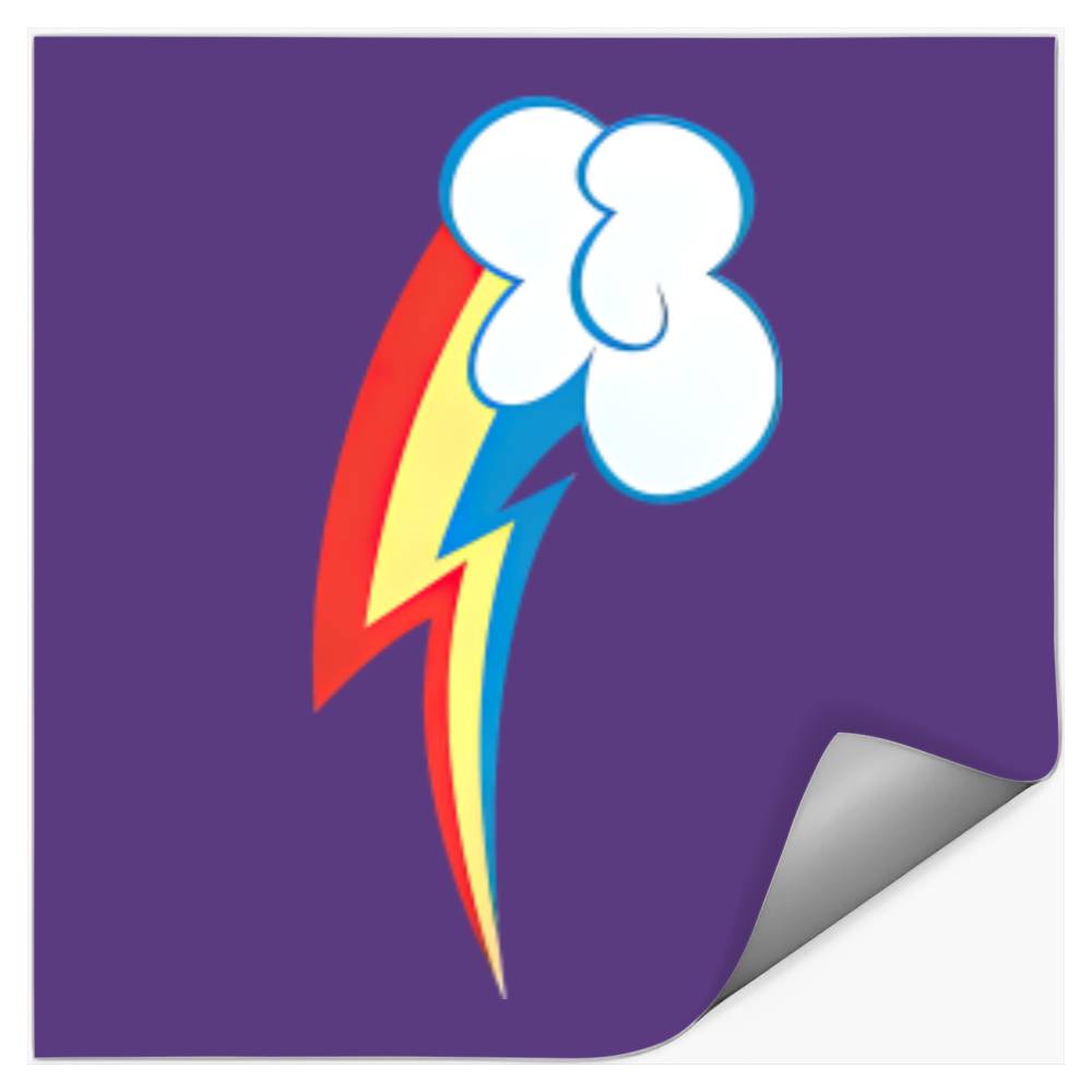 My Little Pony - Rainbow Dash Cutie Mark V2 - Rainbow - Stickers ...
