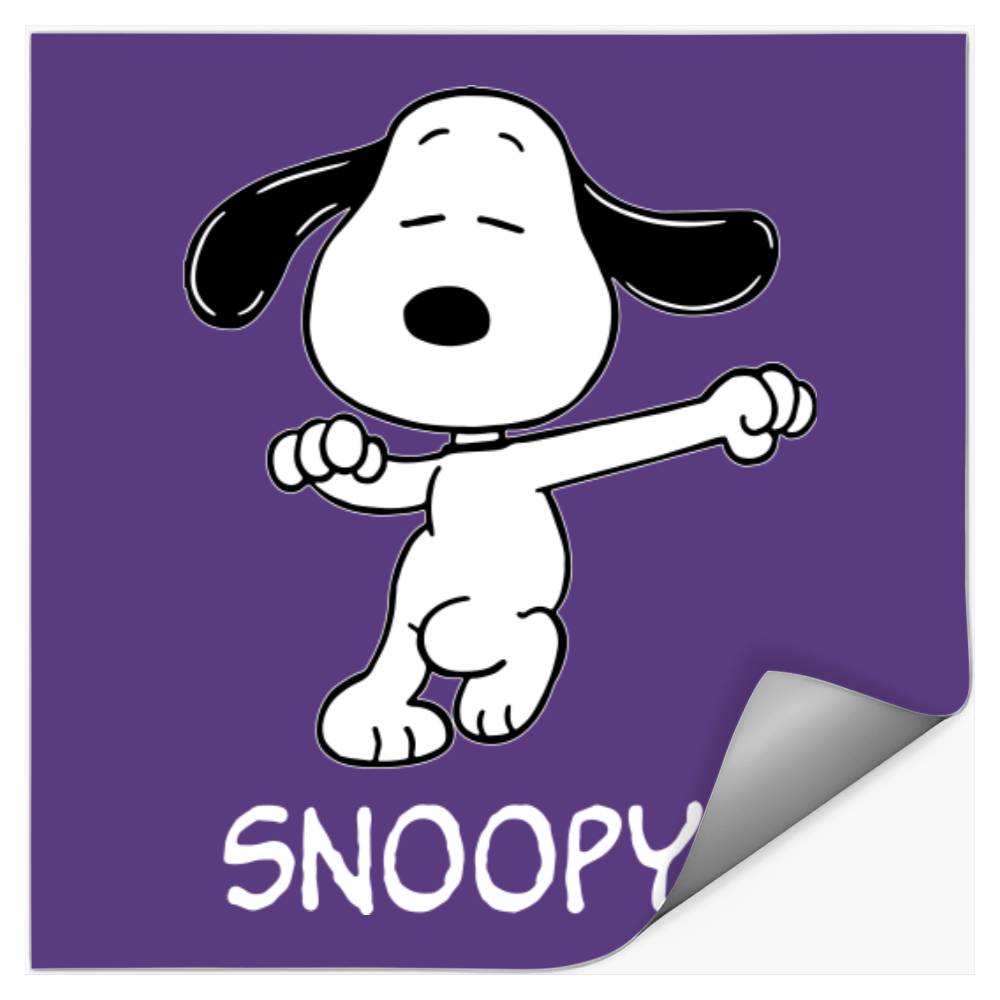 Snoopy Dance Style - Snoopy - Stickers Designed & Sold By Maryann Husky