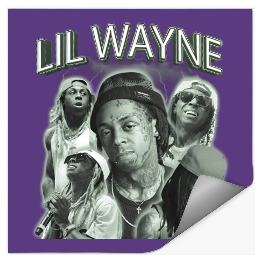 Lil Wayne Vintage Rapper Stickers, Lil Wayne Stickers, Lil Wayne 90s ...