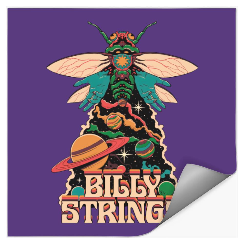 Billy Strings Spring Tour 2023 Merch Stickers Designed & Sold By Arabic