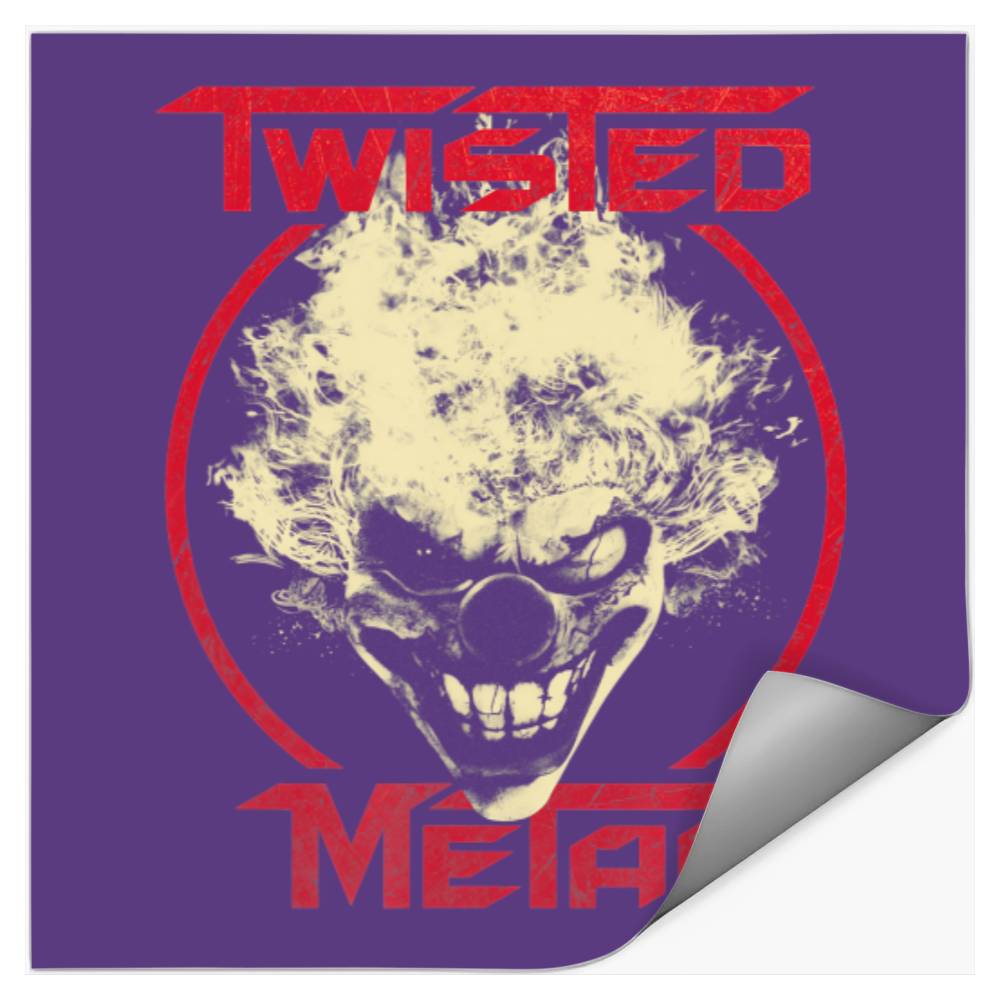 Twisted Metal Sweet Tooth Circle Logo Stickers Designed & Sold By ...