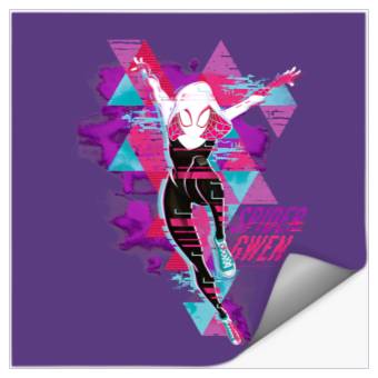 Marvel Spider-Man Gwen Stacy Across The Spider-Verse Stickers Designed ...