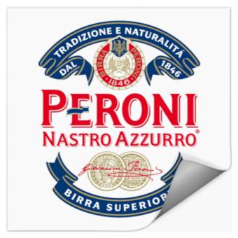 Peroni Birra Vintage Logo Stickers Designed & Sold By Orca