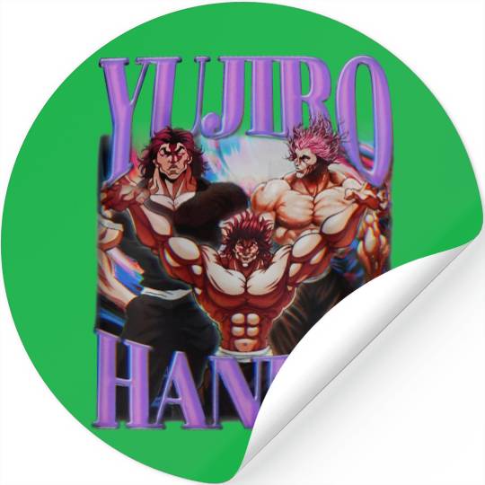 YUJIRO HANMA Stickers,Baki Hanma Series Anime Stickers Designed & Sold ...