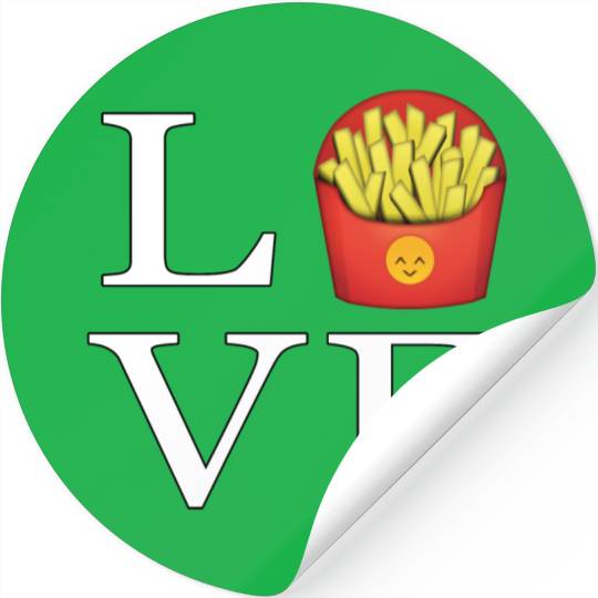 Love French Fries _emoji Icon Smiley Emoticon Designed & Sold By G Dunham