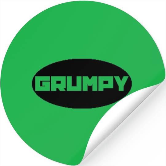 Club Grumpy Oval Colored Letters Logo Designed & Sold By CamillGennaio