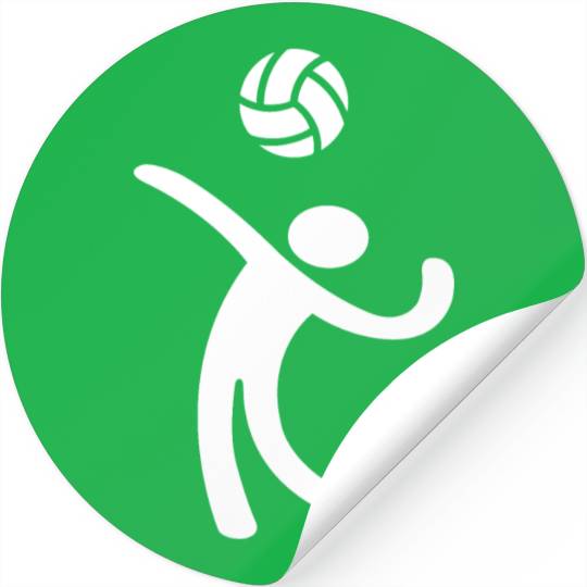 Volleyball Stick Figure - Beach Volleyballer Designed & Sold By Enrique ...
