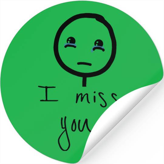 I Miss You Stickman Sketch, Tears Crying Meme Designed & Sold By Ellora ...