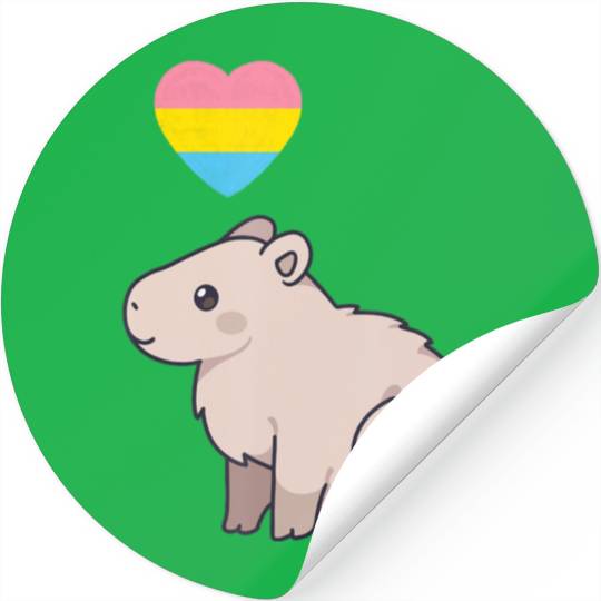 Pansexual Capybara LGBTQIA Pan Pride Flag Anime Designed & Sold By ...