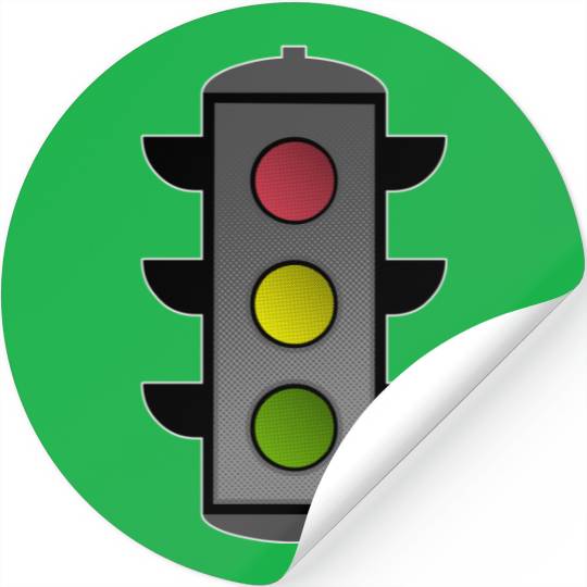 Pop Art Traffic Light Stickers Designed & Sold By Enrique García