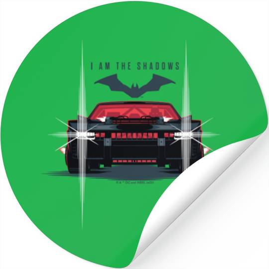 The Batman Batmobile - I Am The Shadows Stickers Designed & Sold By ...