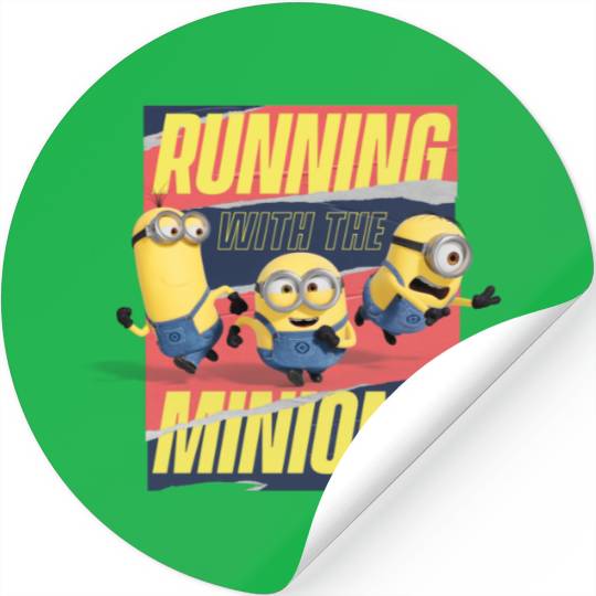 Minions: The Rise Of Gru| Running With The Minions Stickers Designed ...