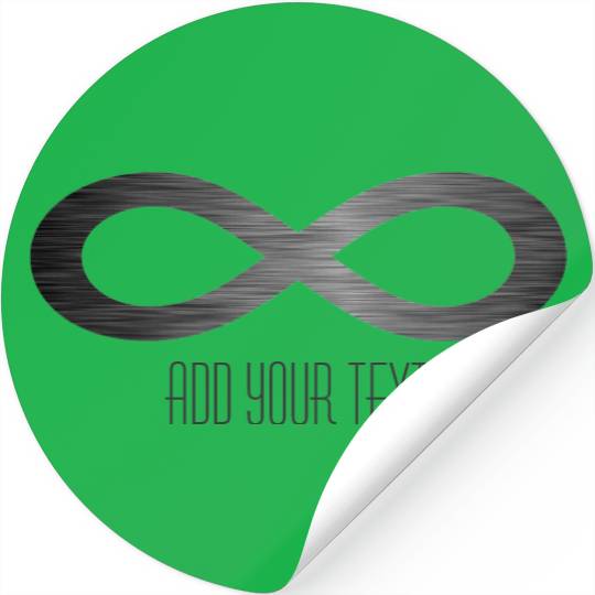 Infinity Symbol On Faux Metal Texture By STaylor Stickers Designed ...