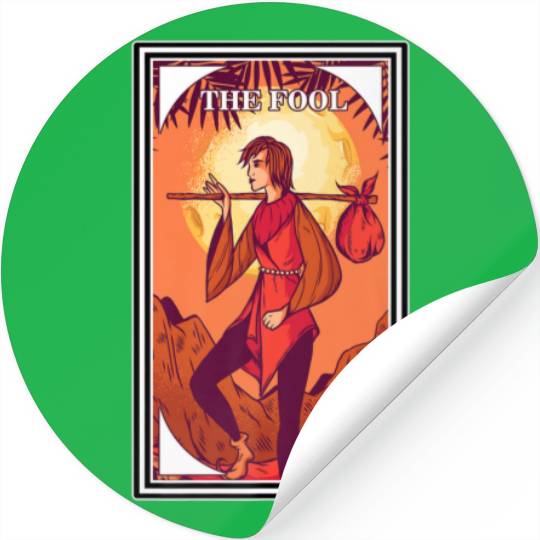 Tarot Cards - The Fool - Moon - Occult - Fortune T Stickers Designed ...