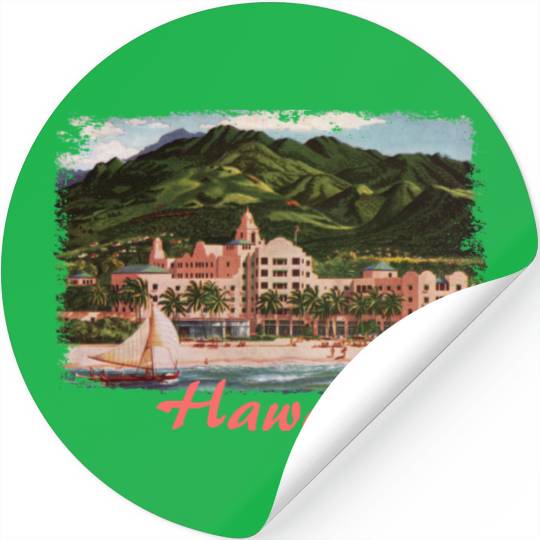 The Royal Hawaiian Hotel Stickers Designed & Sold By DaviLane
