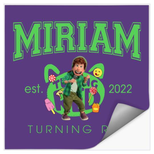 Turning Red Stickers, Turning Red Family Stickers, Character Turning ...