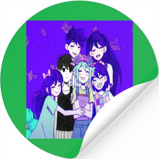 Omori Stickers SEERTLIOPT Omori Simple Wild Short Designed & Sold By ...