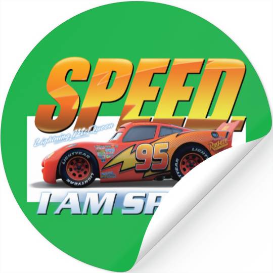Cars' Lightning McQueen "I Am Speed" Disney Stickers