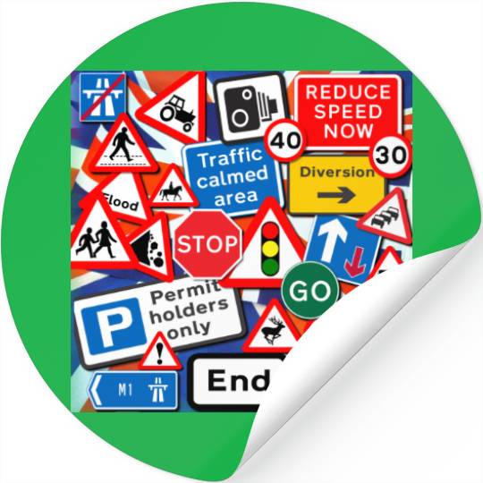 Road Signs Stickers