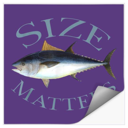 Size Matters Bluefin Tuna Fish Angler Gear Stickers Designed & Sold By ...