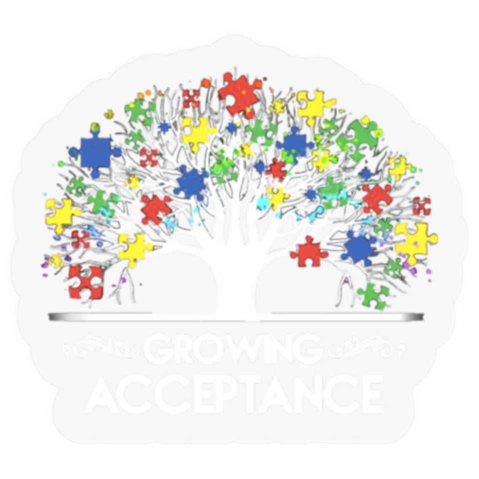Growing Acceptance Tree Friend Love Emotional Auti Stickers Designed ...