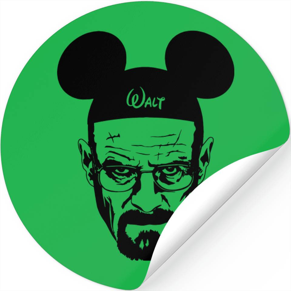 Walt Disney Stickers, Walter White Heisenberg Stickers Designed & Sold ...