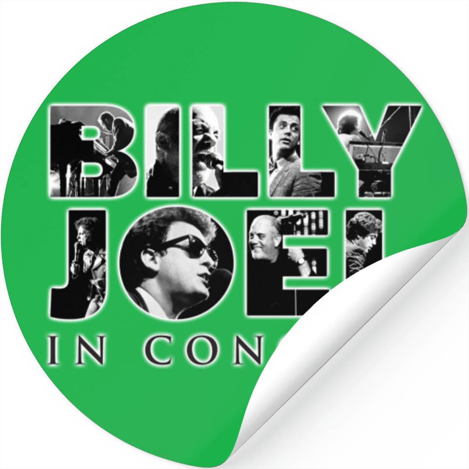 Billy Joel Logo Tour Classic Stickers Designed & Sold By DaviBurton